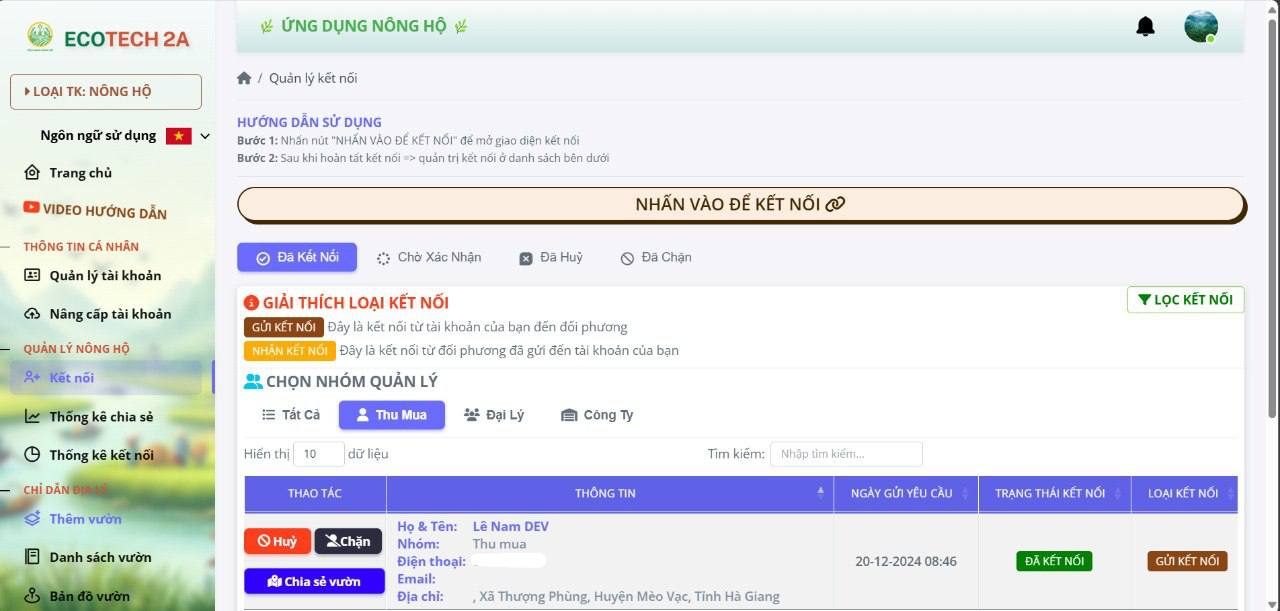 Truy xuất nguồn gốc EUDR | Ecotech 2A